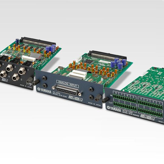 Analog Cards - 개요 - 인터페이스 - 프로 오디오 - 제품 정보 - 야마하 - 대한민국